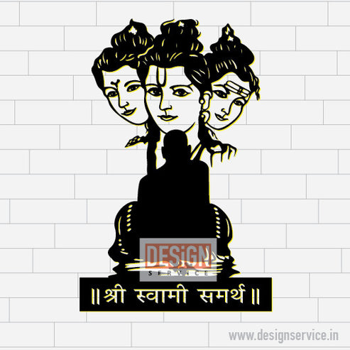 Dattatreya (Dattaguru) Swami Samarth Laser Cutting Design – Design Service
