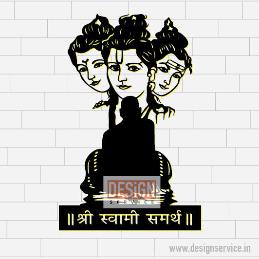 Dattatreya (Dattaguru) Swami Samarth Laser Cutting Design – Design Service