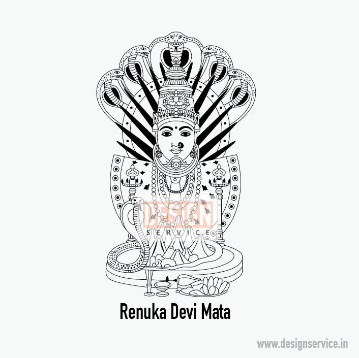 Engraving Design Renuka Devi Mata – Design Service