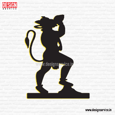 Laser Cutting Design Hanuman Ji Wall Art – Design Service