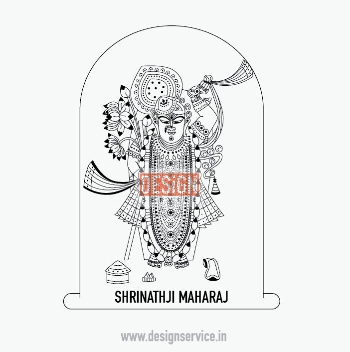 Engraving Design God Shrinathji Maharaj – Design Service
