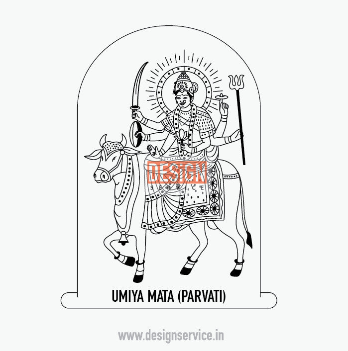 Engraving Design Umiya Mata – Design Service
