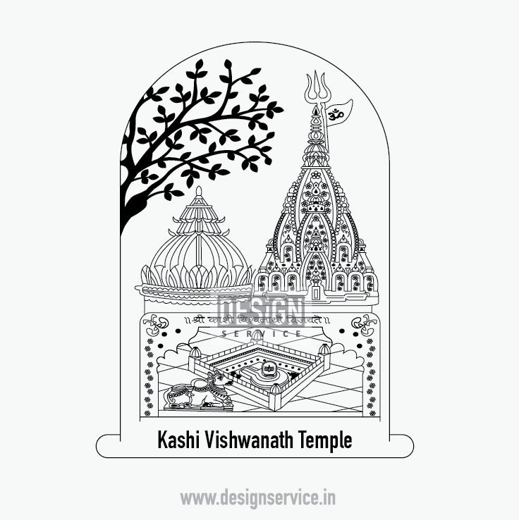 Engraving Design Kashi Vishwanath Temple – Design Service
