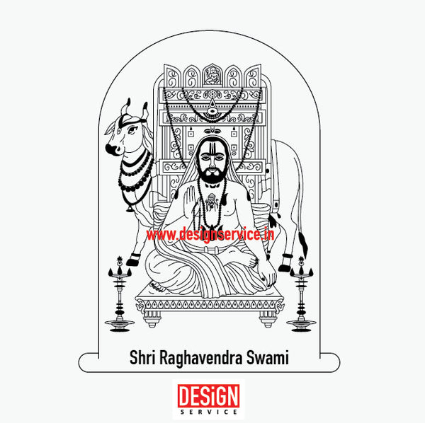 Engraving Design Shri Raghavendra Swami – Design Service
