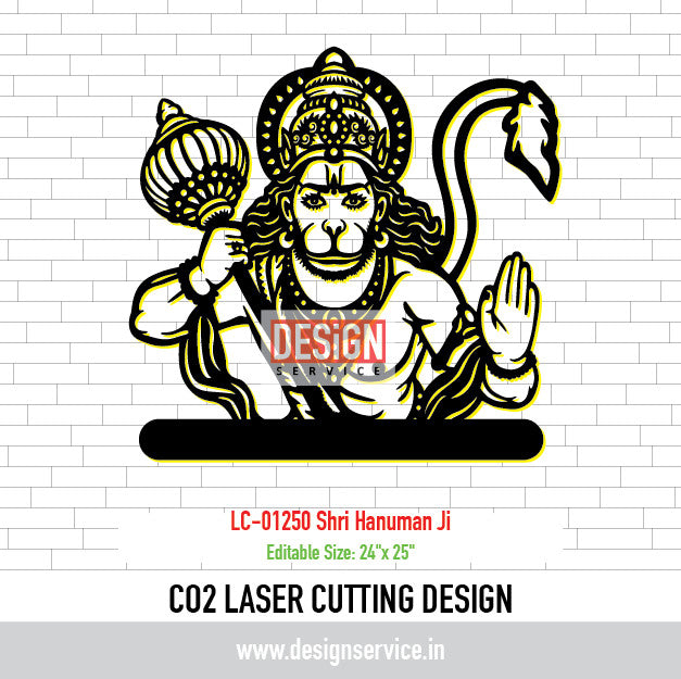 Laser Cutting Design Shri Hanuman Ji – Design Service